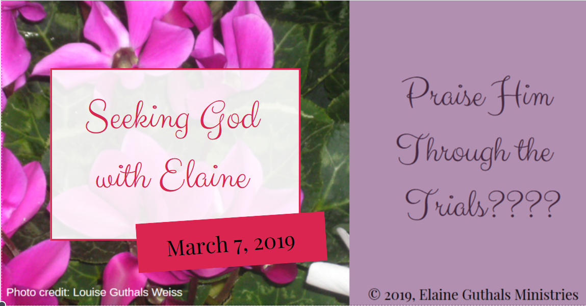 Praise Him Through the Trials???? - Seeking God with Elaine