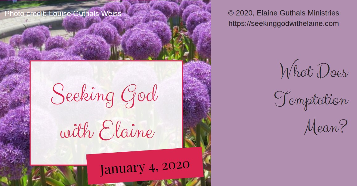 What Does Temptation Mean? - Seeking God with Elaine