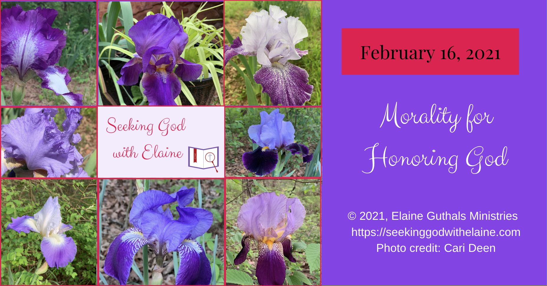 Morality for Honoring God - Seeking God with Elaine