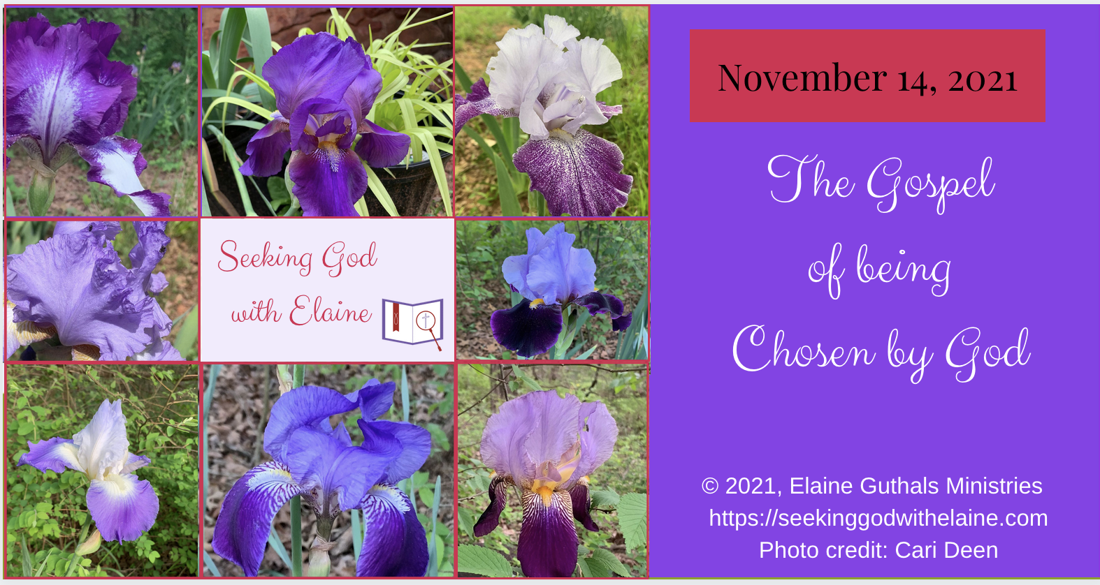 The Gospel of being Chosen by God - Seeking God with Elaine