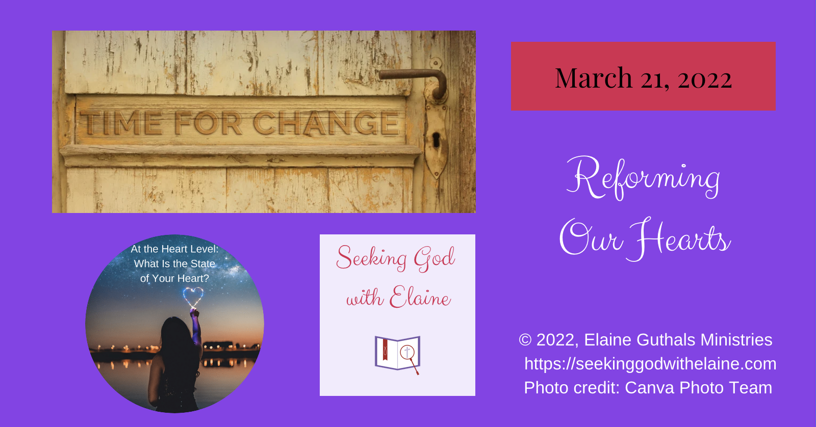 Reforming Our Hearts - Seeking God with Elaine
