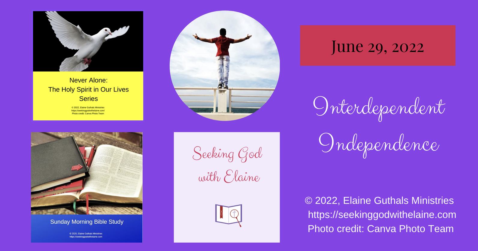 Interdependent Independence - Seeking God with Elaine