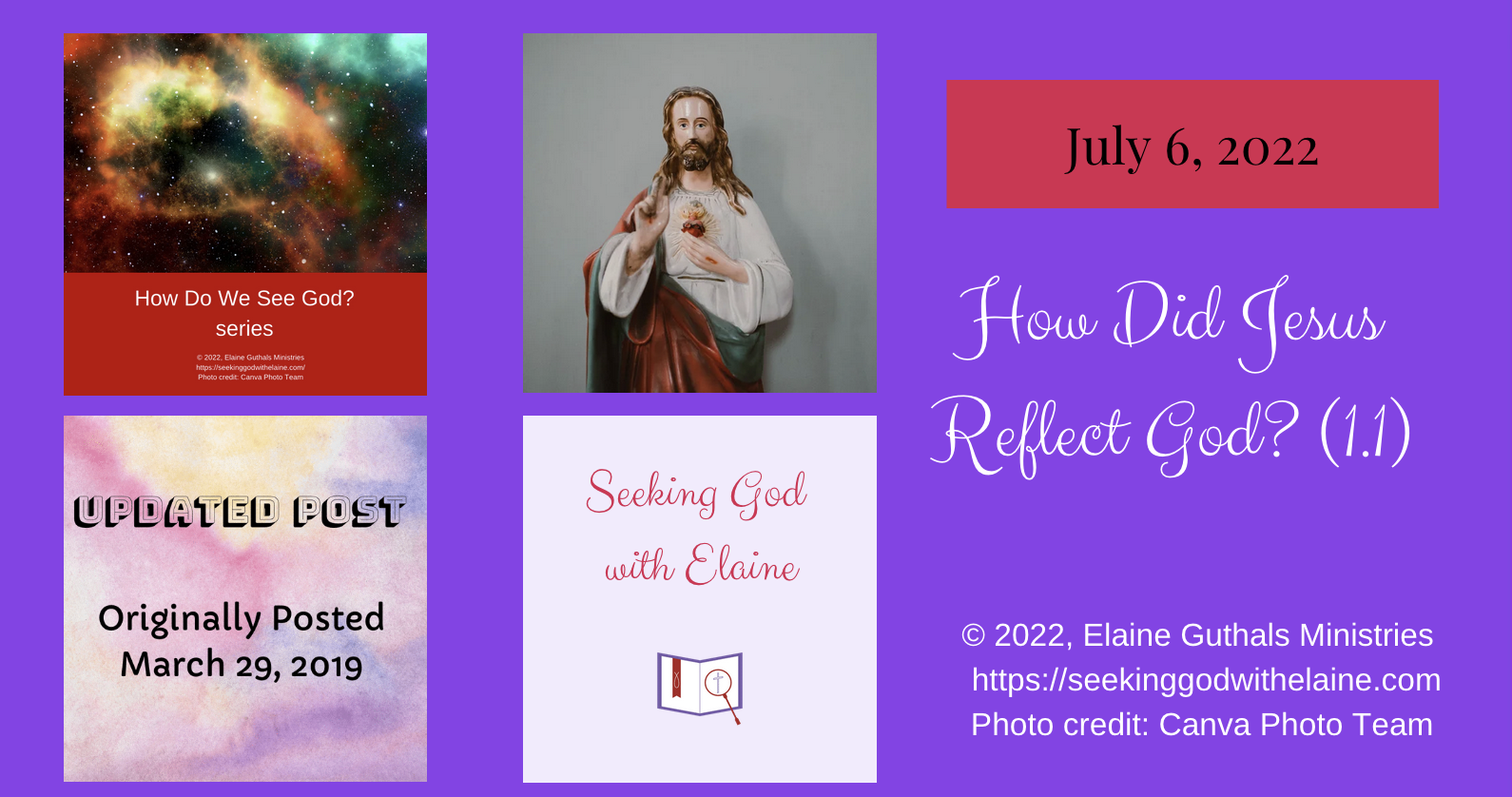 How Did Jesus Reflect God? (1.1) - Seeking God with Elaine