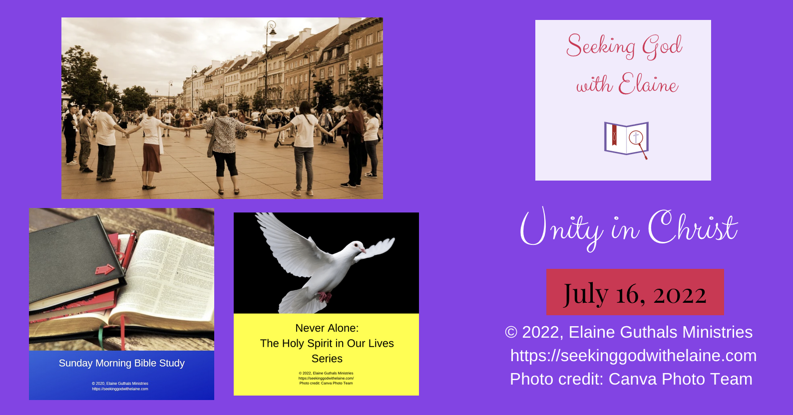 Unity in Christ - Seeking God with Elaine
