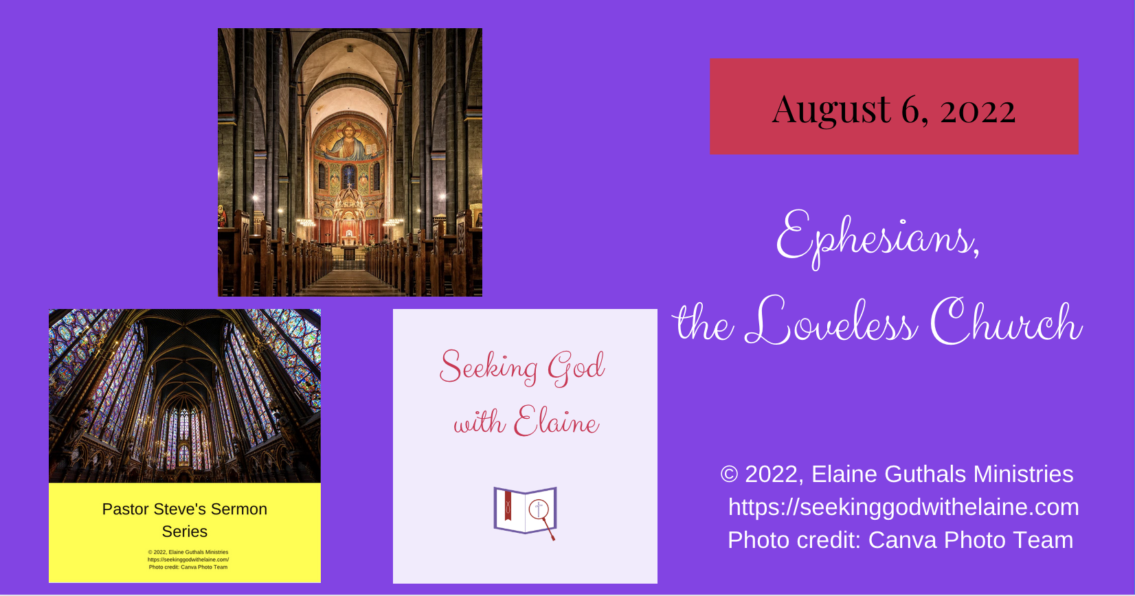 Ephesus, the Loveless Church - Seeking God with Elaine