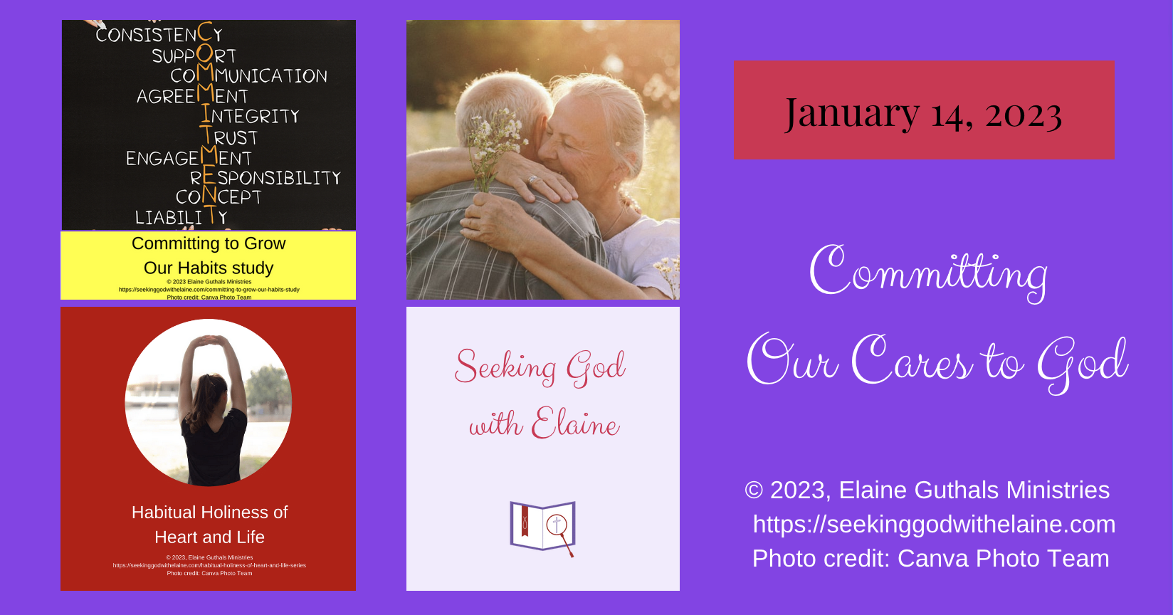 Committing Our Cares to God - Seeking God with Elaine