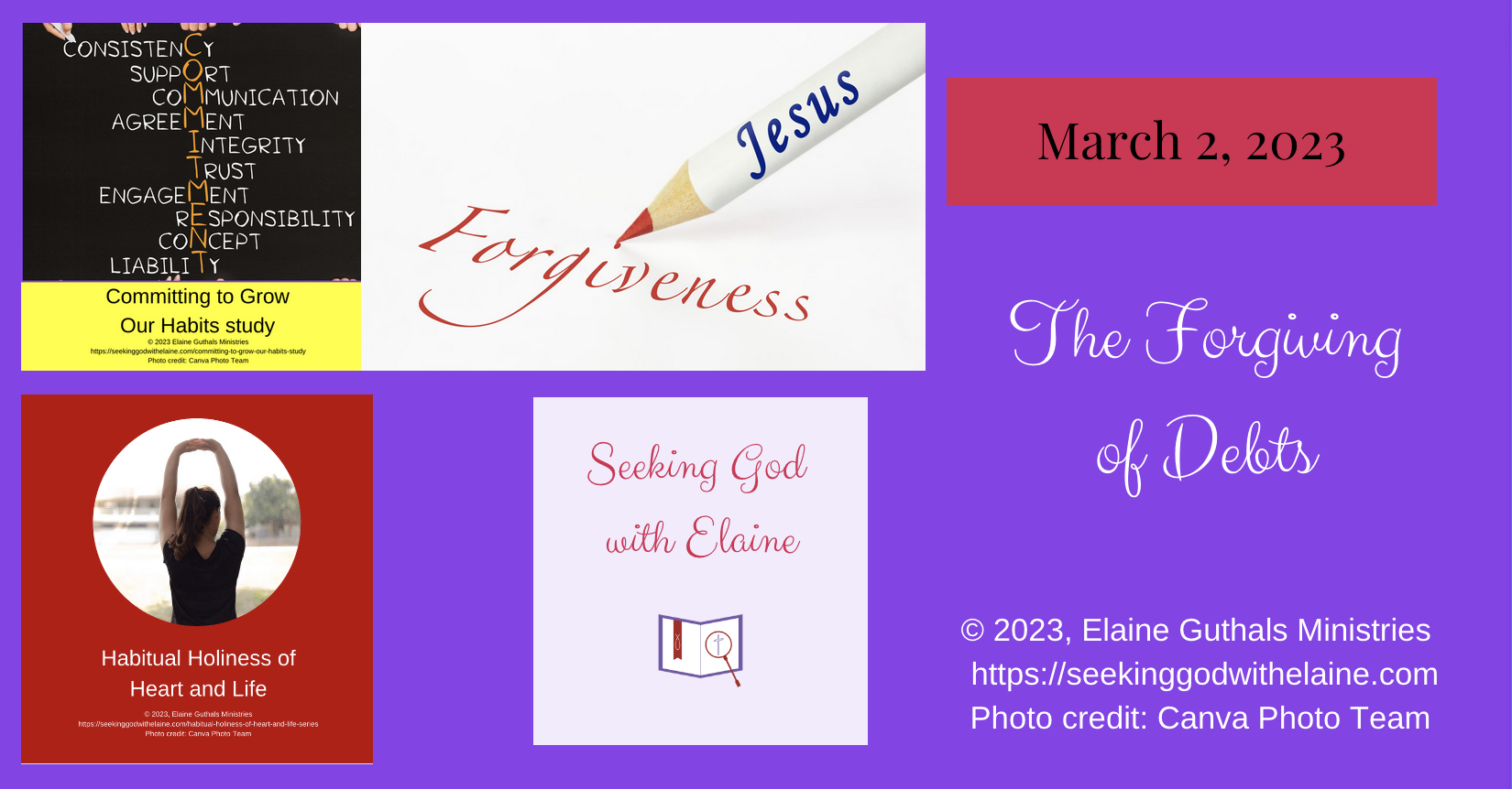 The Forgiving of Debts - Seeking God with Elaine