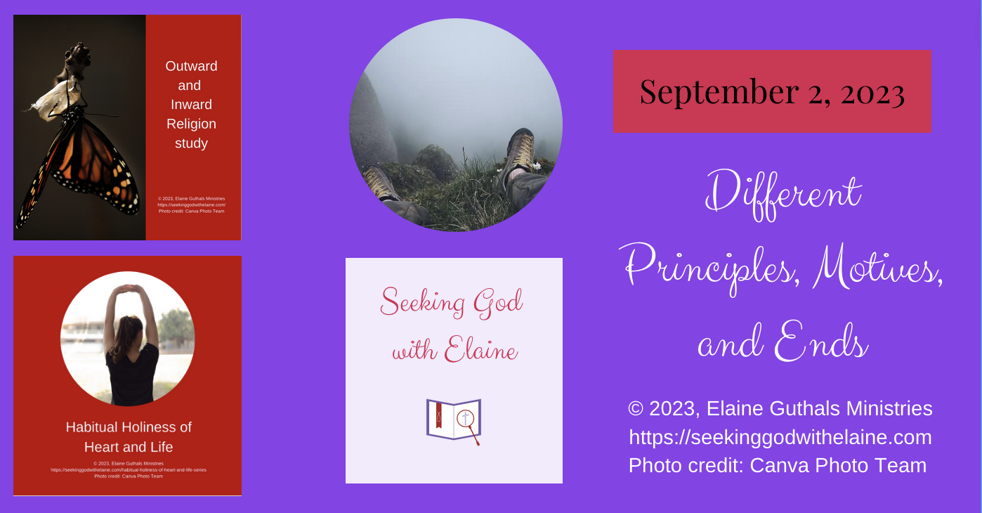 Different Principles, Motives, and Ends - Seeking God with Elaine