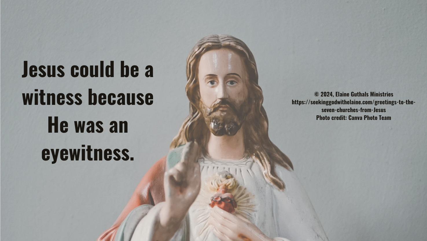 Greeting to the Seven Churches from Jesus - Seeking God with Elaine