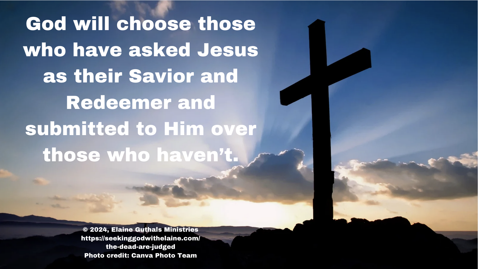 The Dead Are Judged - Seeking God with Elaine