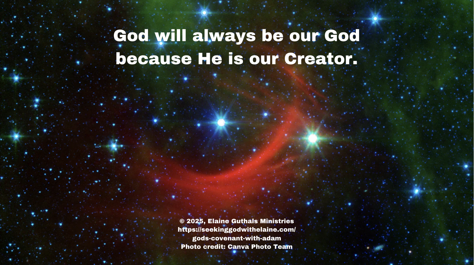 God’s Covenant with Adam - Seeking God with Elaine